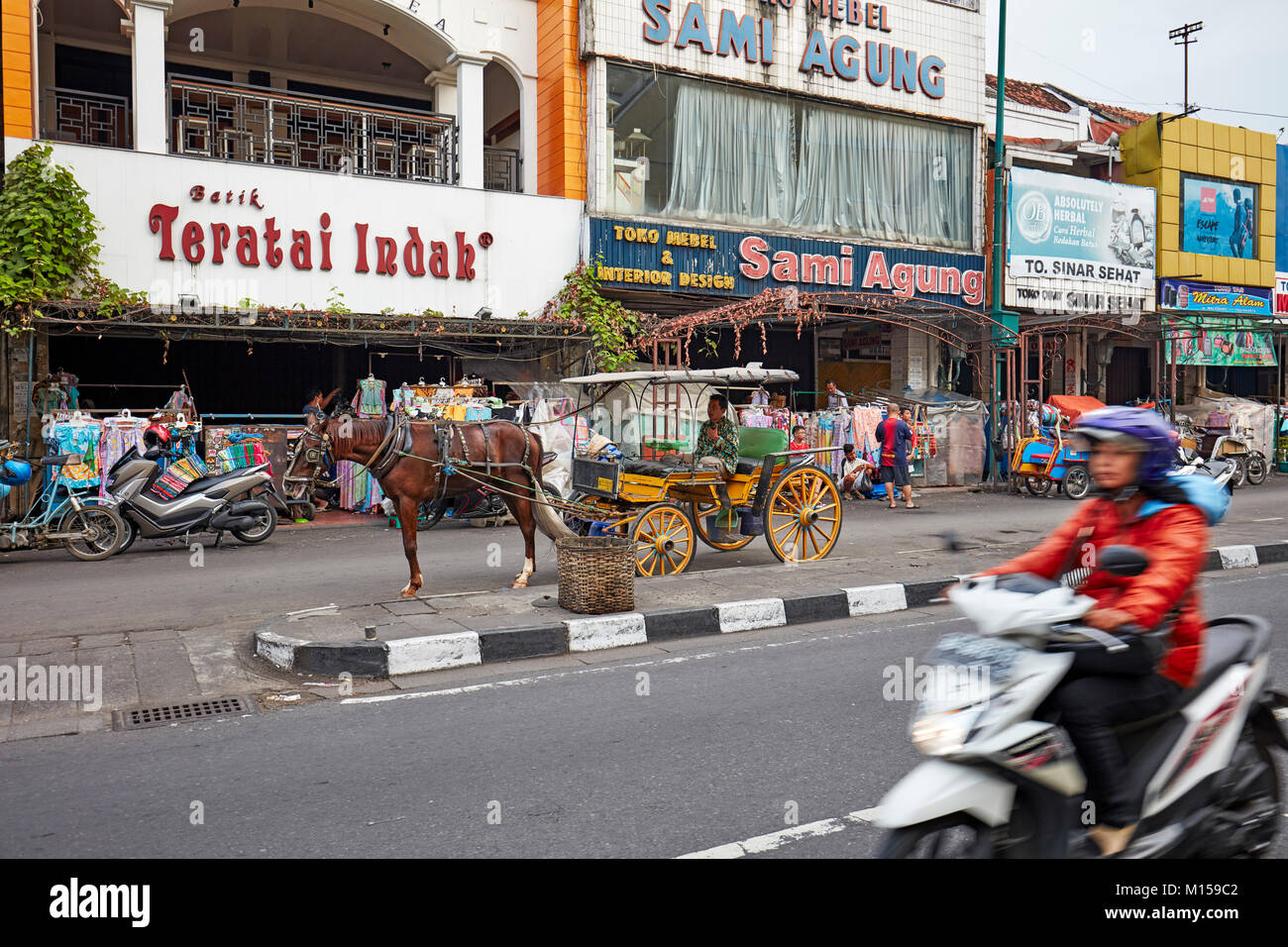 View of Malioboro Street. Yogyakarta, Java, Indonesia Stock Photo - Alamy