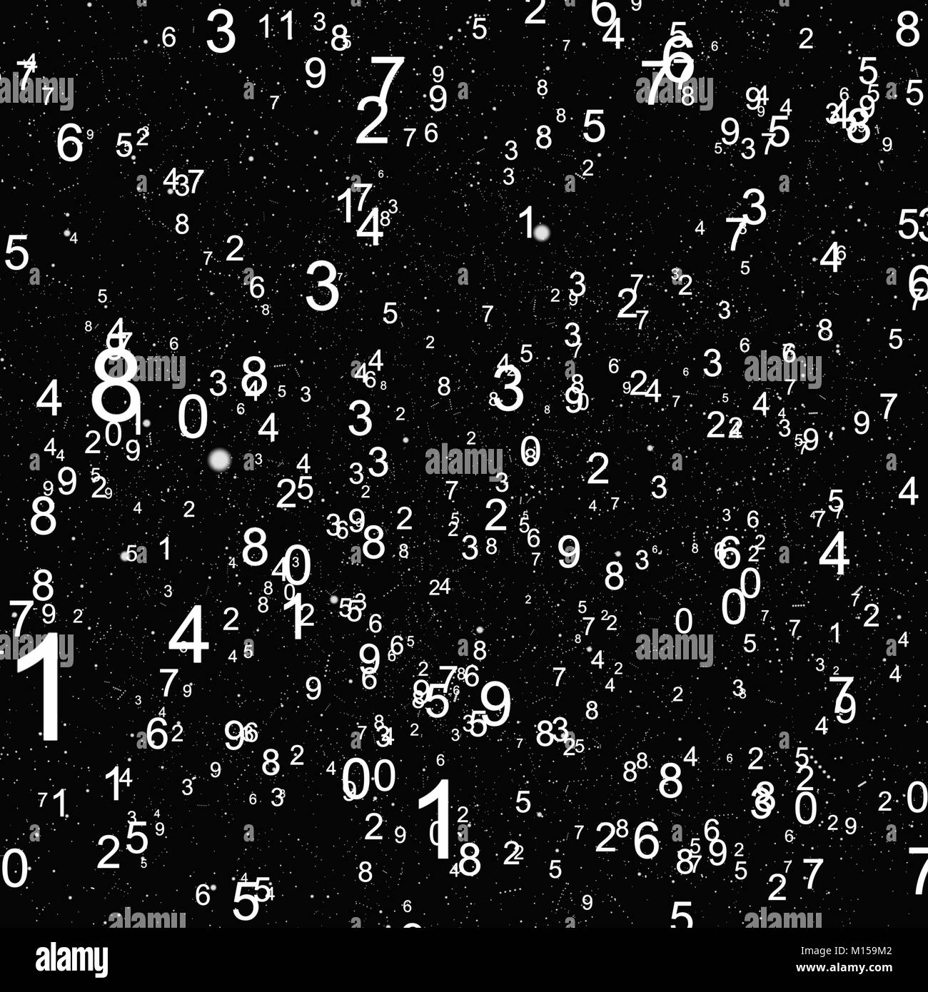 Numbers overlay Black and White Stock Photos & Images - Alamy