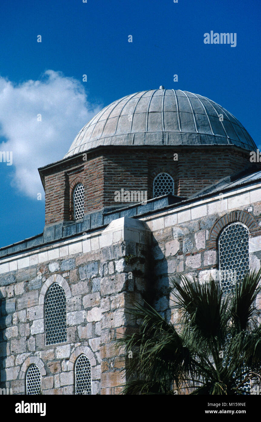 Dome of the Isabey or Isa Bey Mosque (1374-75), Selçuk, Turkey Stock ...