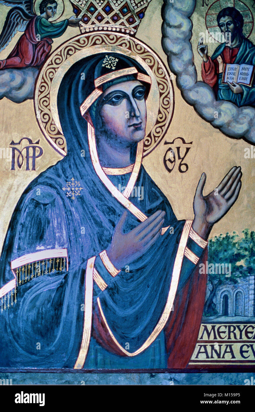 Icon of the Virgin Mary in the House of the Virgin Mary, or Mother Mary ...