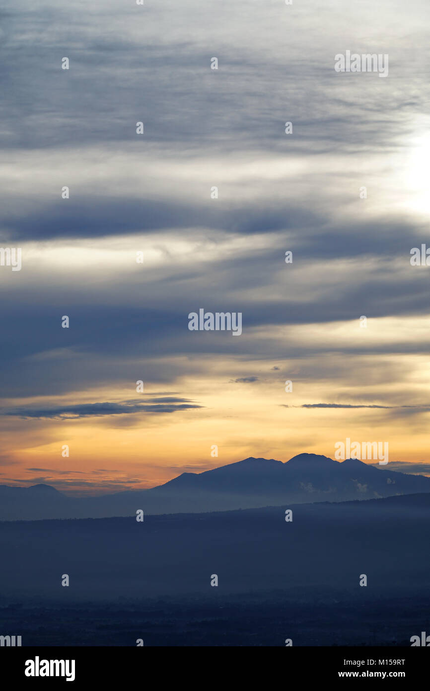 beautiful sunset in indonesia, bandung west java Stock Photo - Alamy