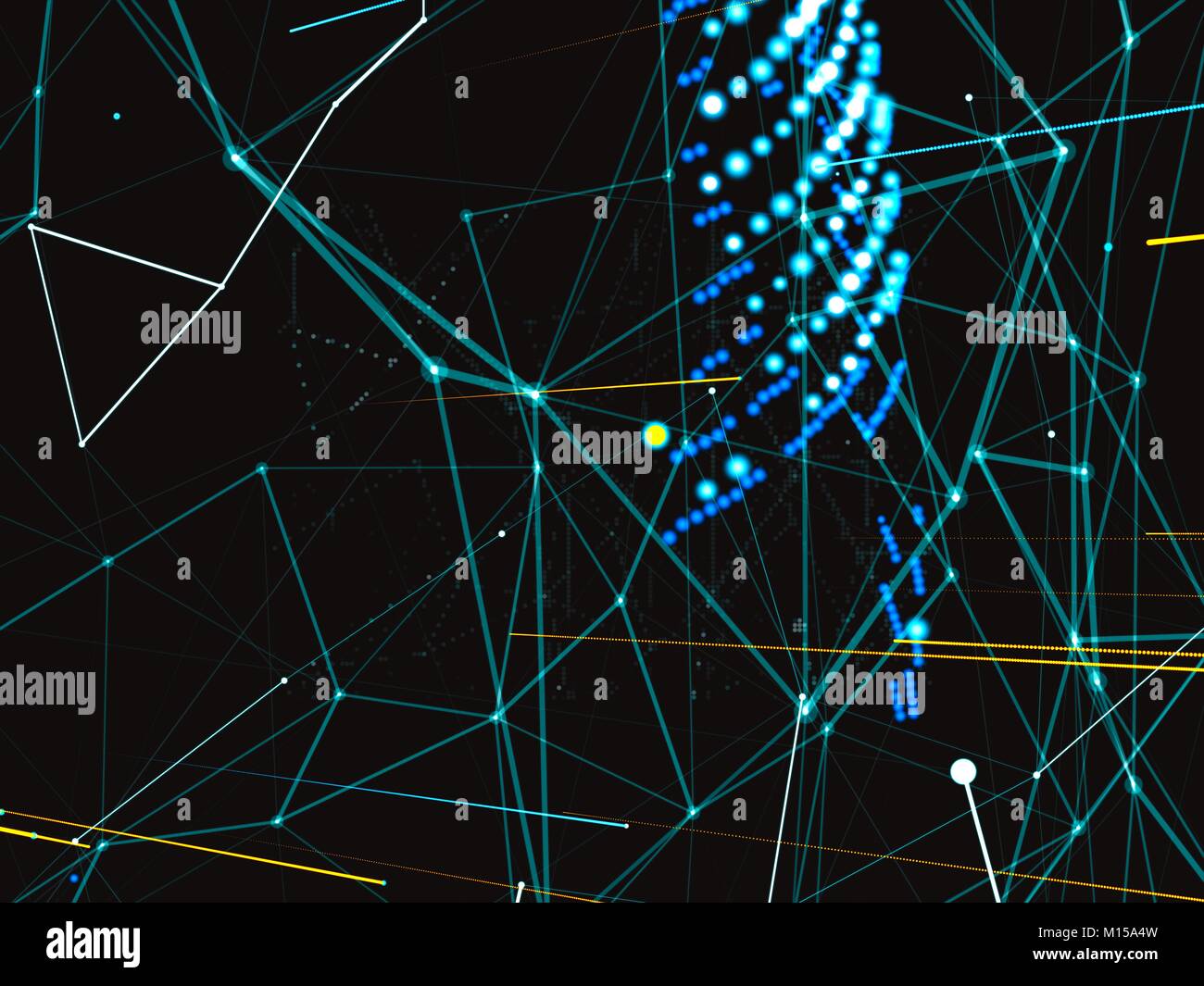 Social networks presented in abstract digital form Stock Photo - Alamy