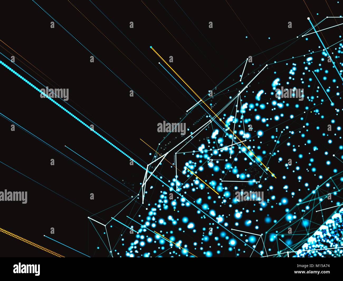 Social networks presented in abstract digital form Stock Photo - Alamy