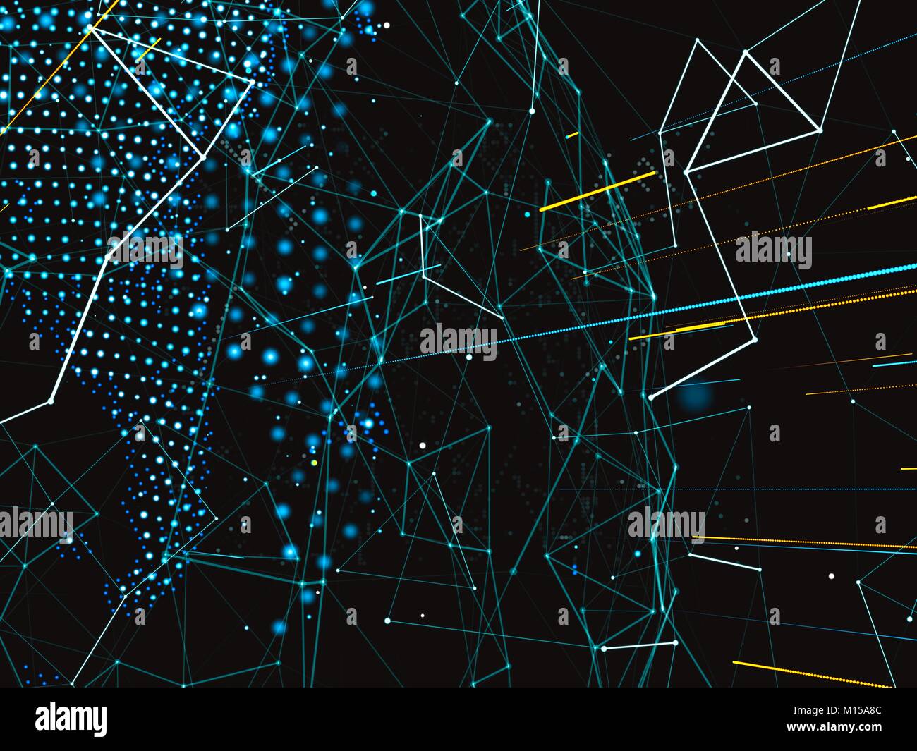 Abstract representation of the digital world Stock Photo - Alamy
