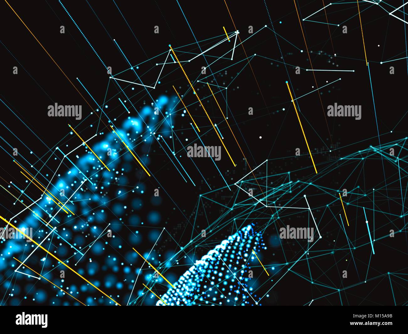 Social networks presented in abstract digital form Stock Photo - Alamy