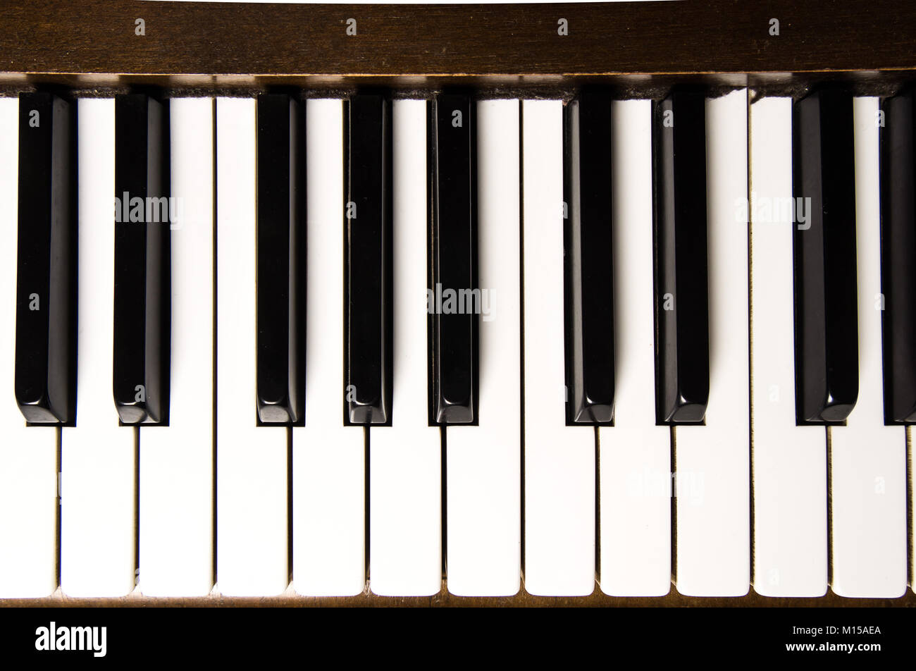 Piano keys from above hi-res stock photography and images - Alamy