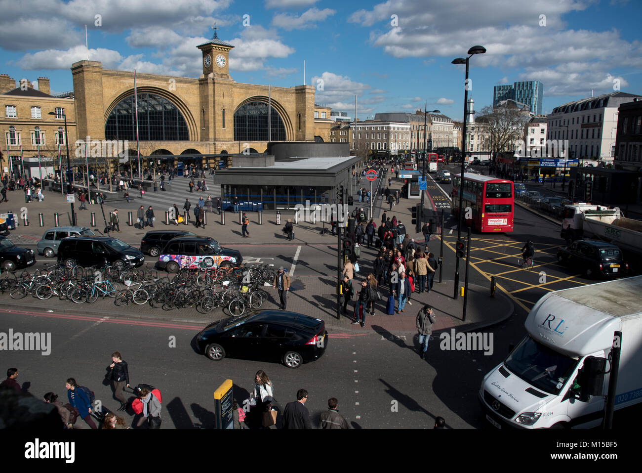King's Cross Station area Stock Photo - Alamy