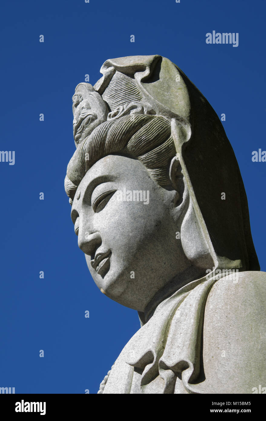 Zen Statue At Buddhist Temple Stock Photo - Alamy