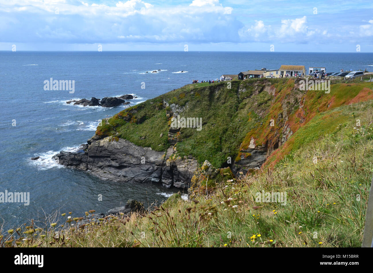 View of Lizard Point from the South West Coast Path on the Lizard ...