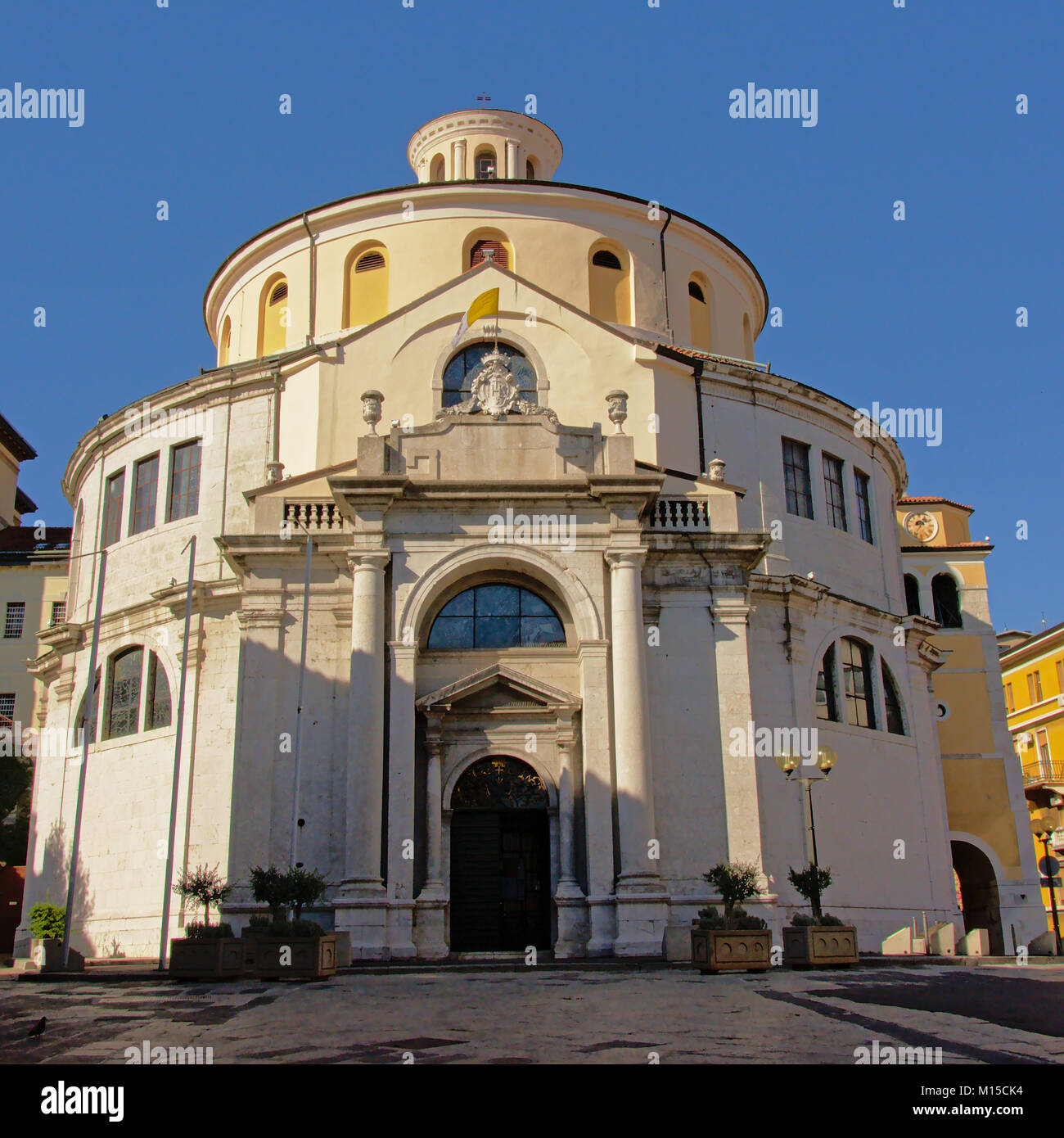 Baroque architecture of the roman catholic Cathedral of Saint Vitus, in ...