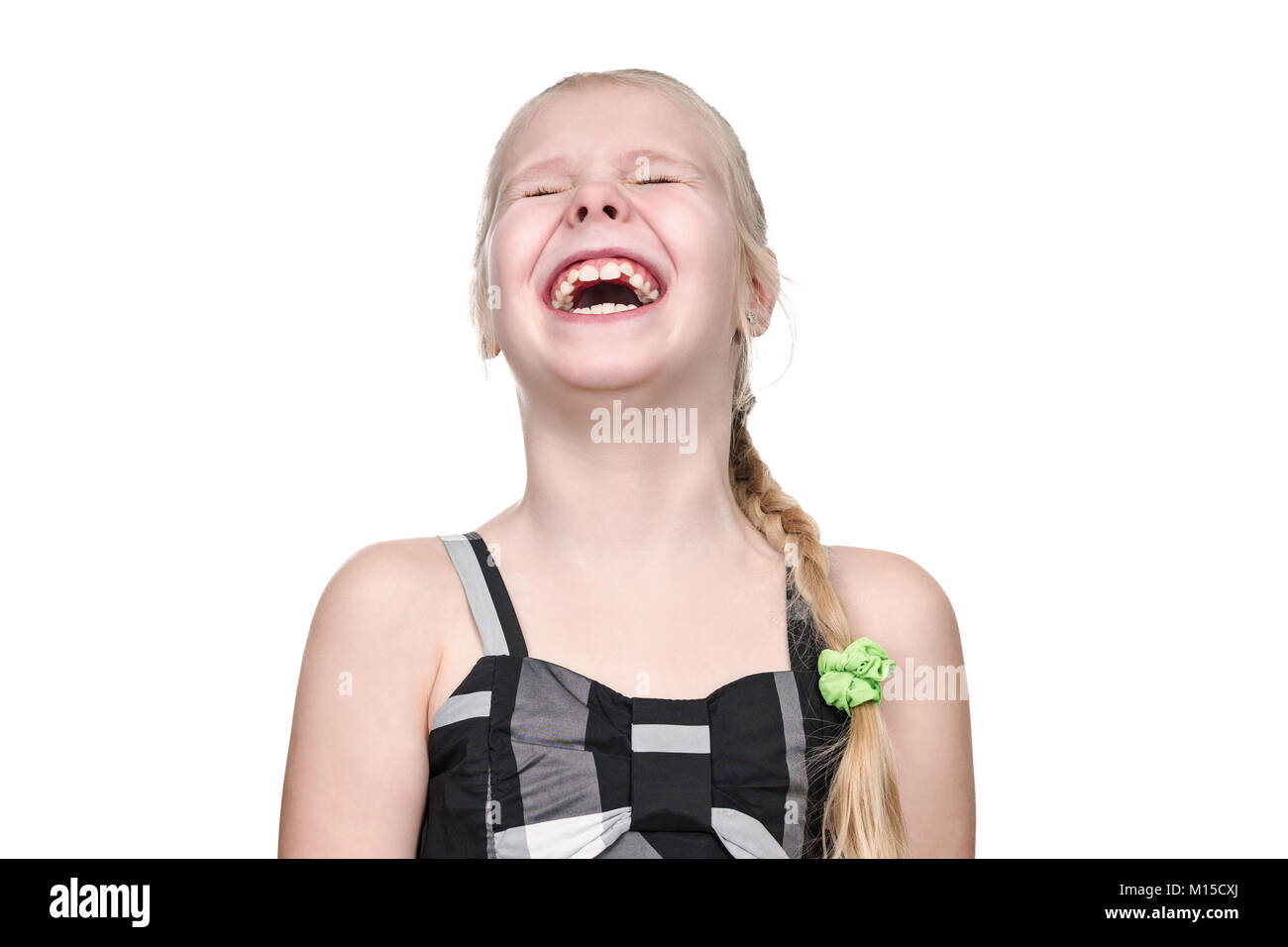 Baby laughing mouth open eyes closed hi-res stock photography and ...