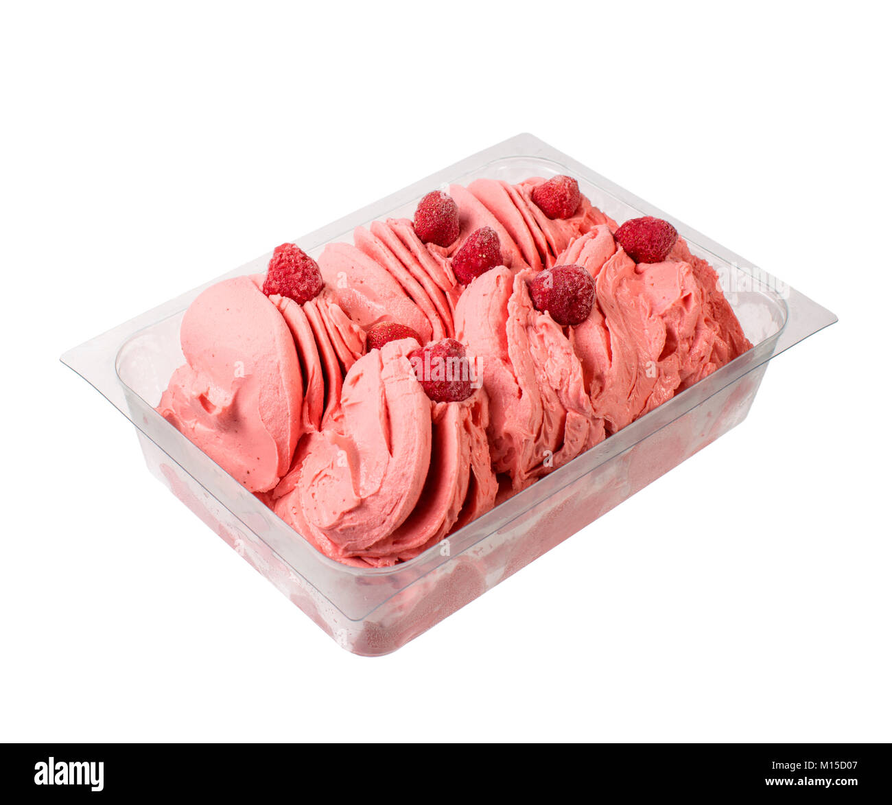 Raspberry Italian gelato ice cream Stock Photo - Alamy