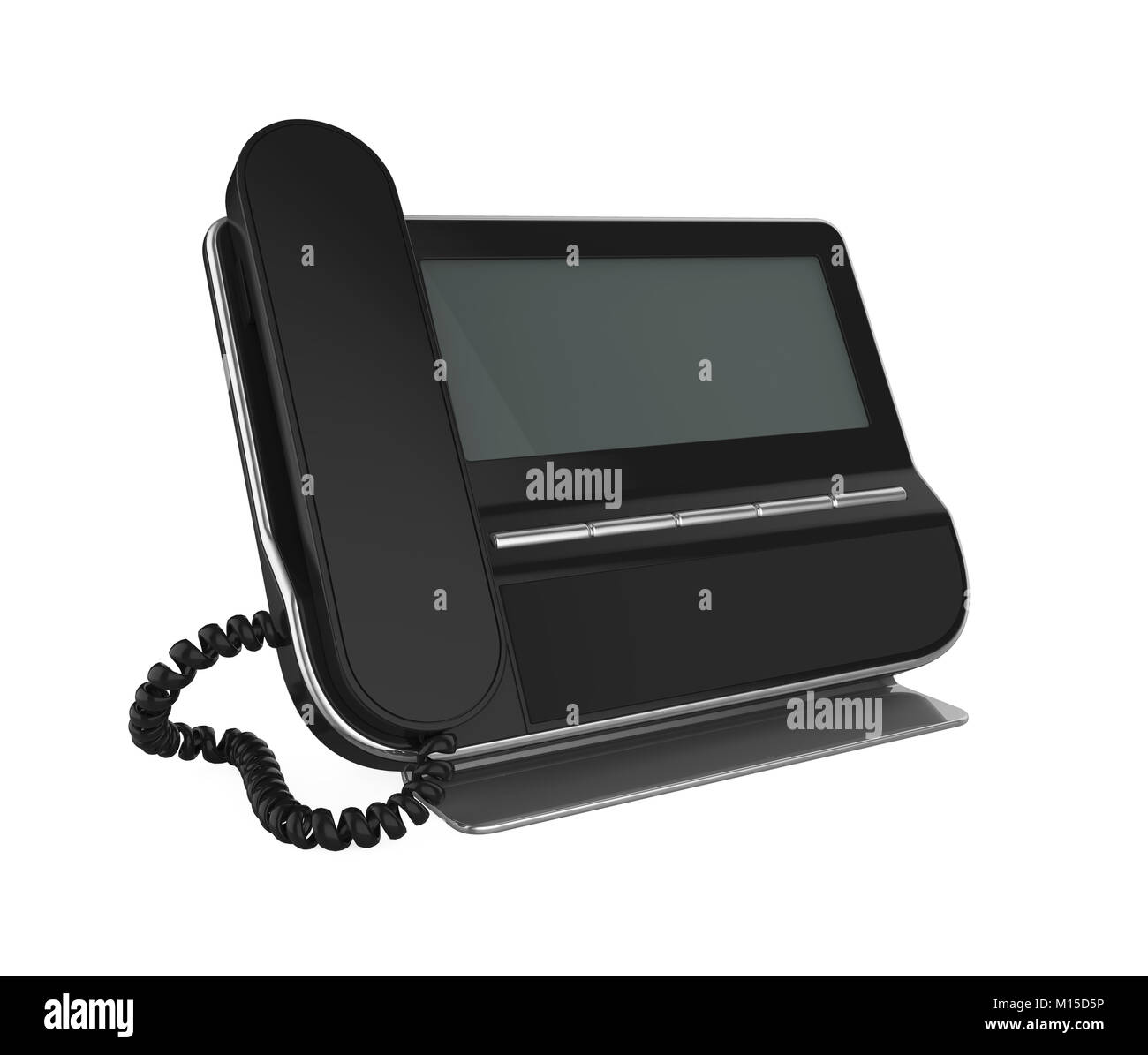 Office Desk Phone Isolated Stock Photo - Alamy