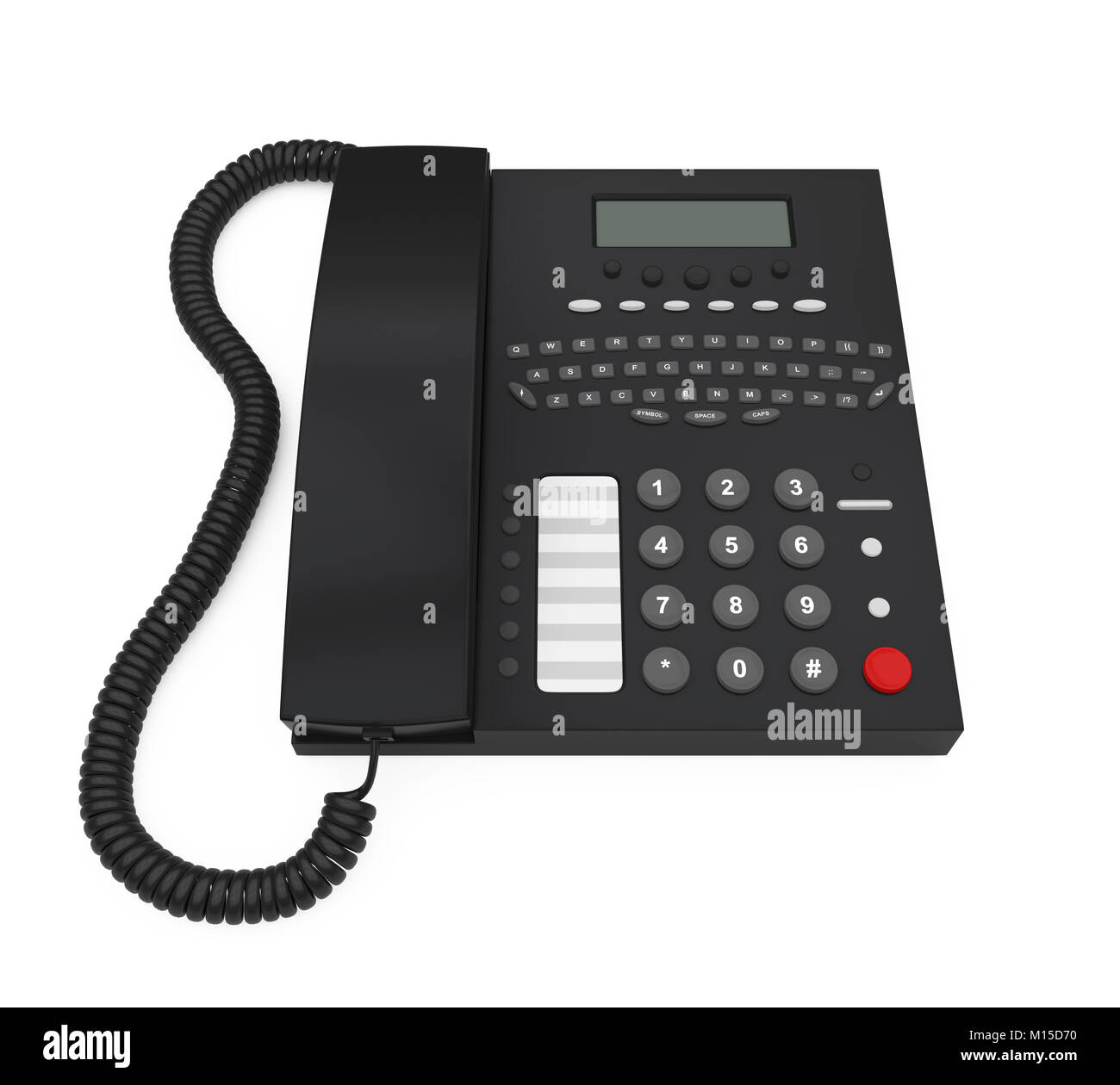 Office Desk Phone Isolated Stock Photo - Alamy