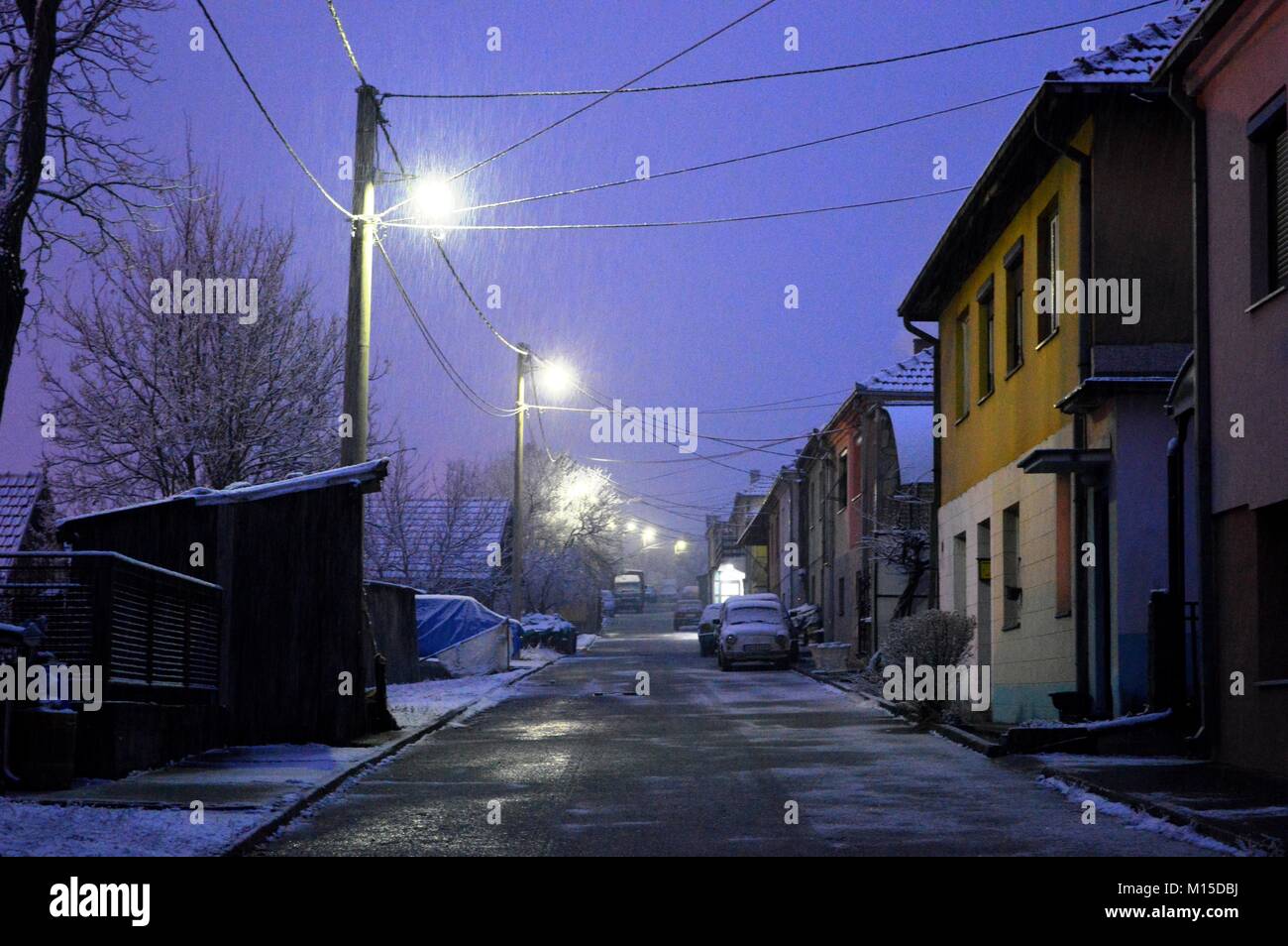 street in winter Stock Photo - Alamy
