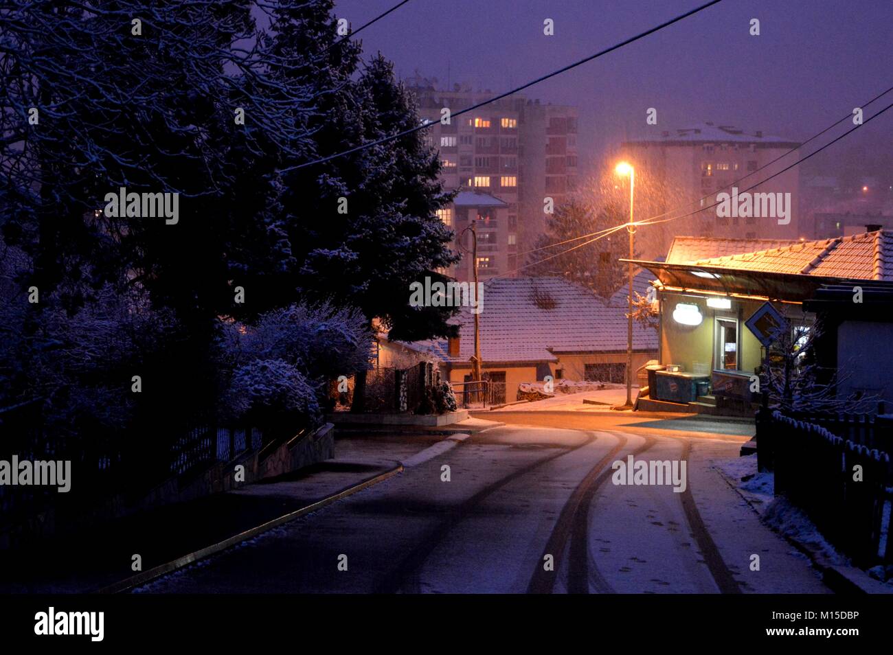 street in winter Stock Photo - Alamy