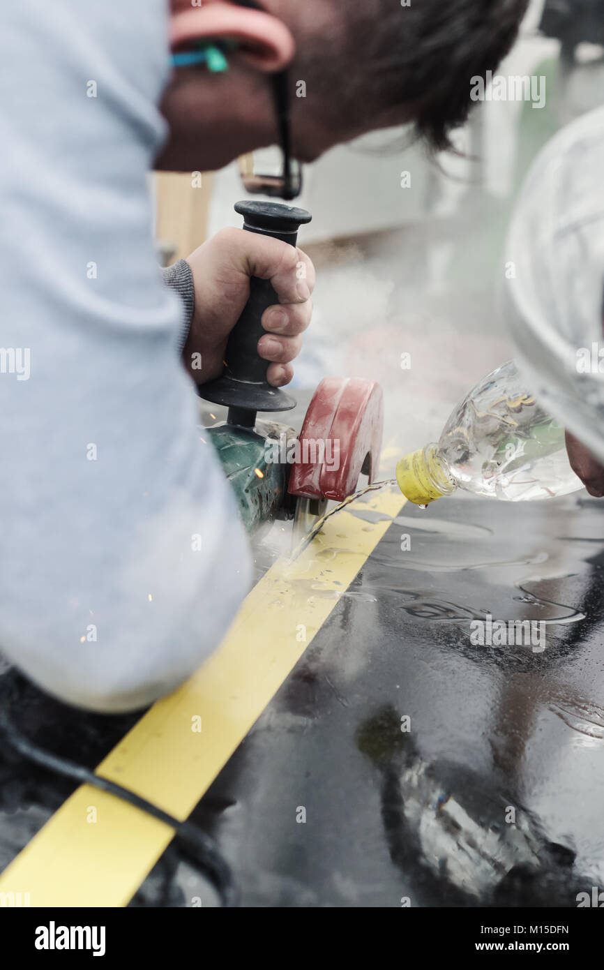 Hand cutting machine hi-res stock photography and images - Alamy