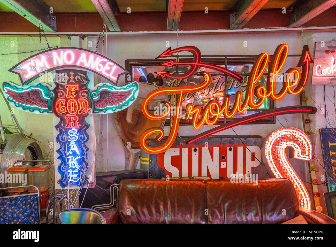 Neon signs available for hire from Gods Own Junkyard in Walthamstow ...