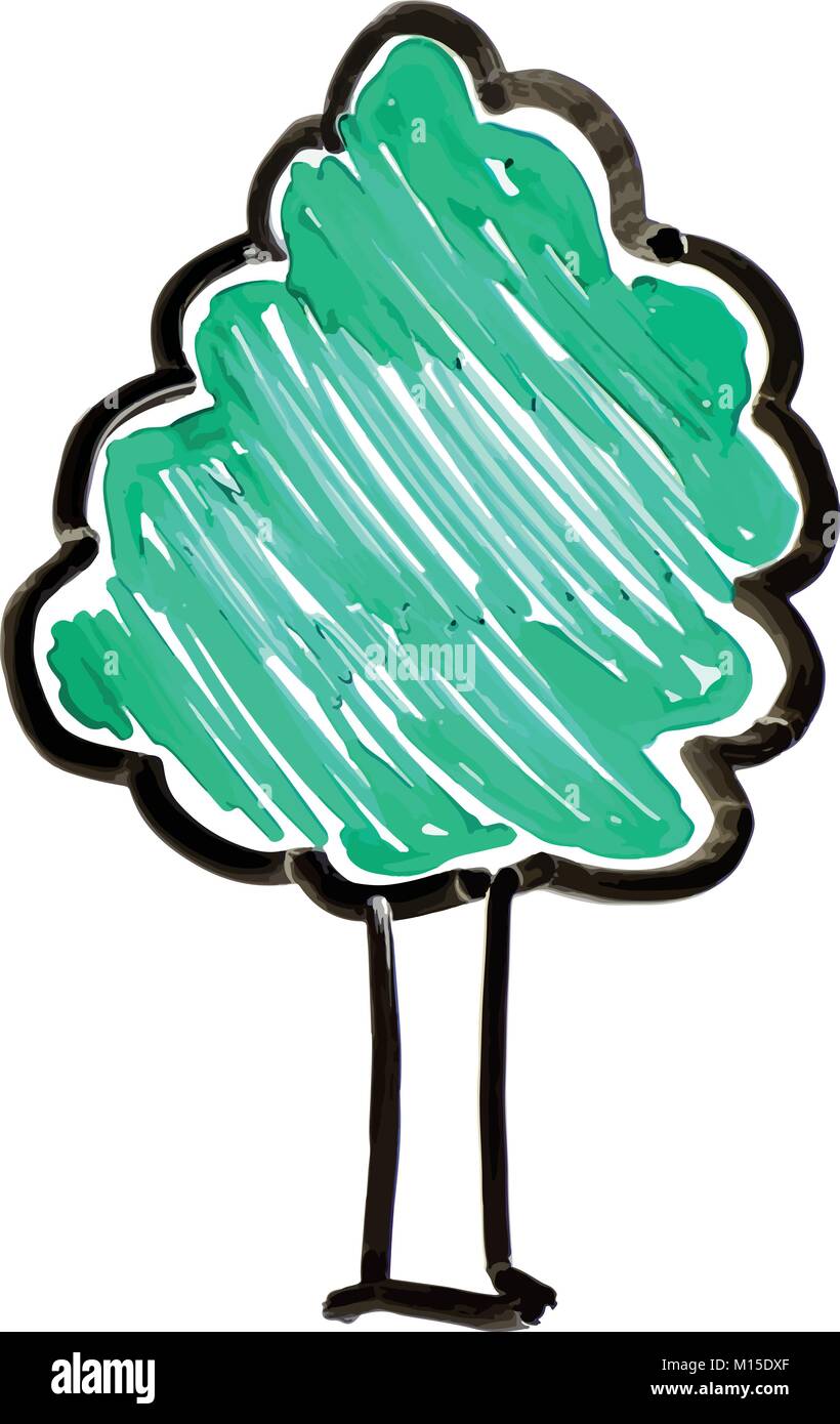 Tree White Board Illustration Stock Vector Image & Art - Alamy