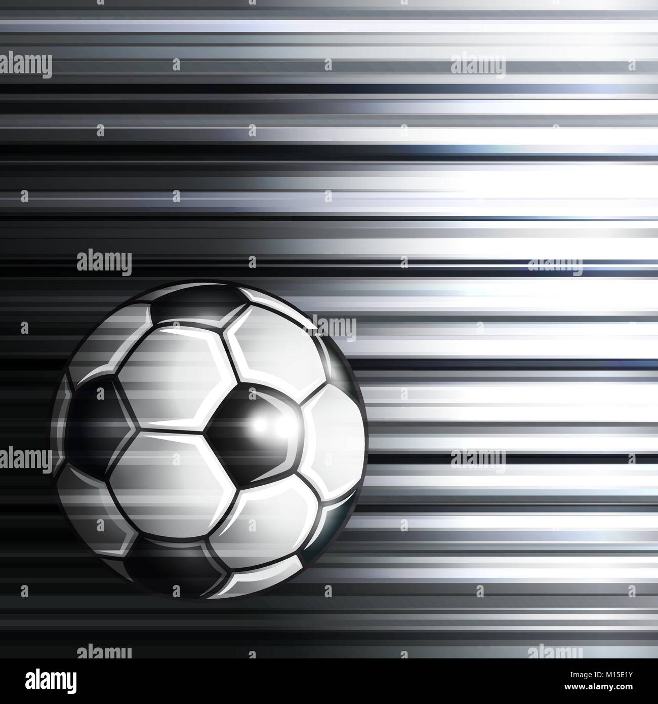 Soccer ball on abstract background. Vector illustration Stock Vector ...