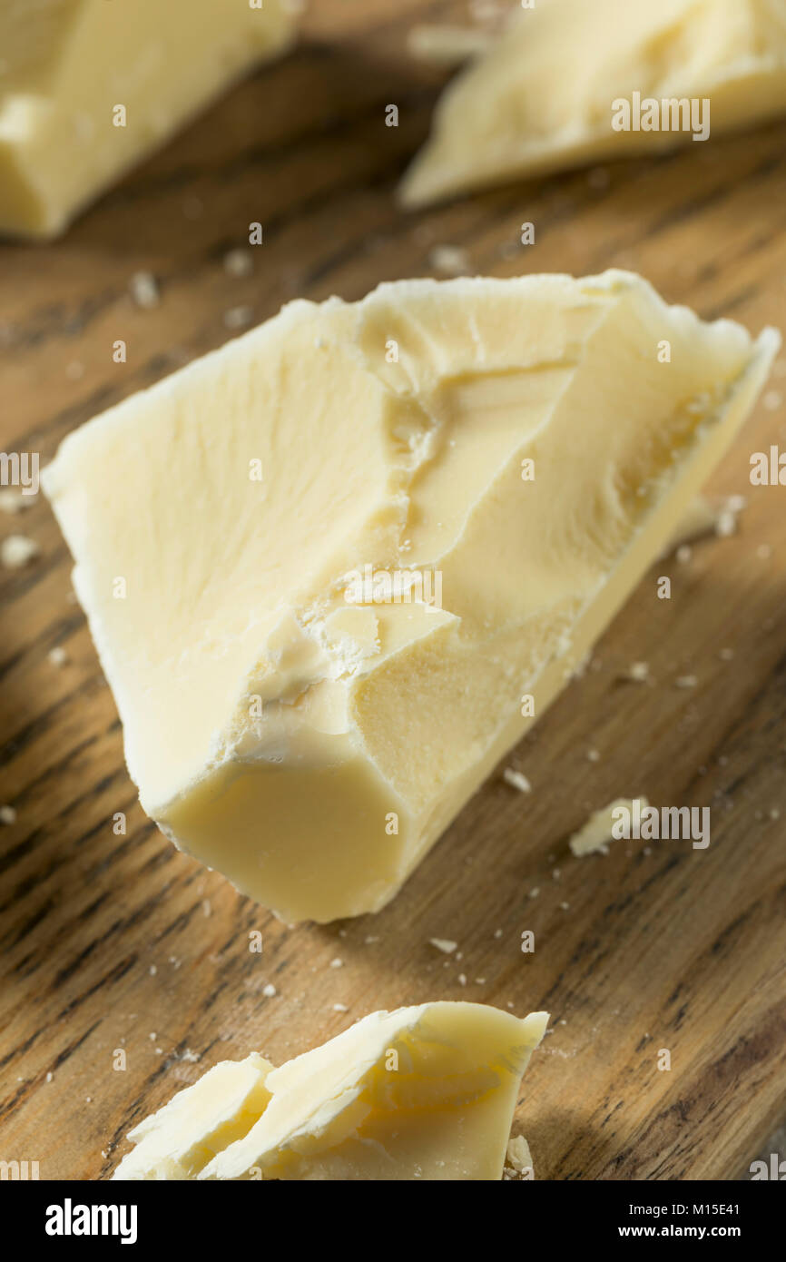 Sweet Organic White Chocolate Chunks Cut into Pieces Stock Photo - Alamy