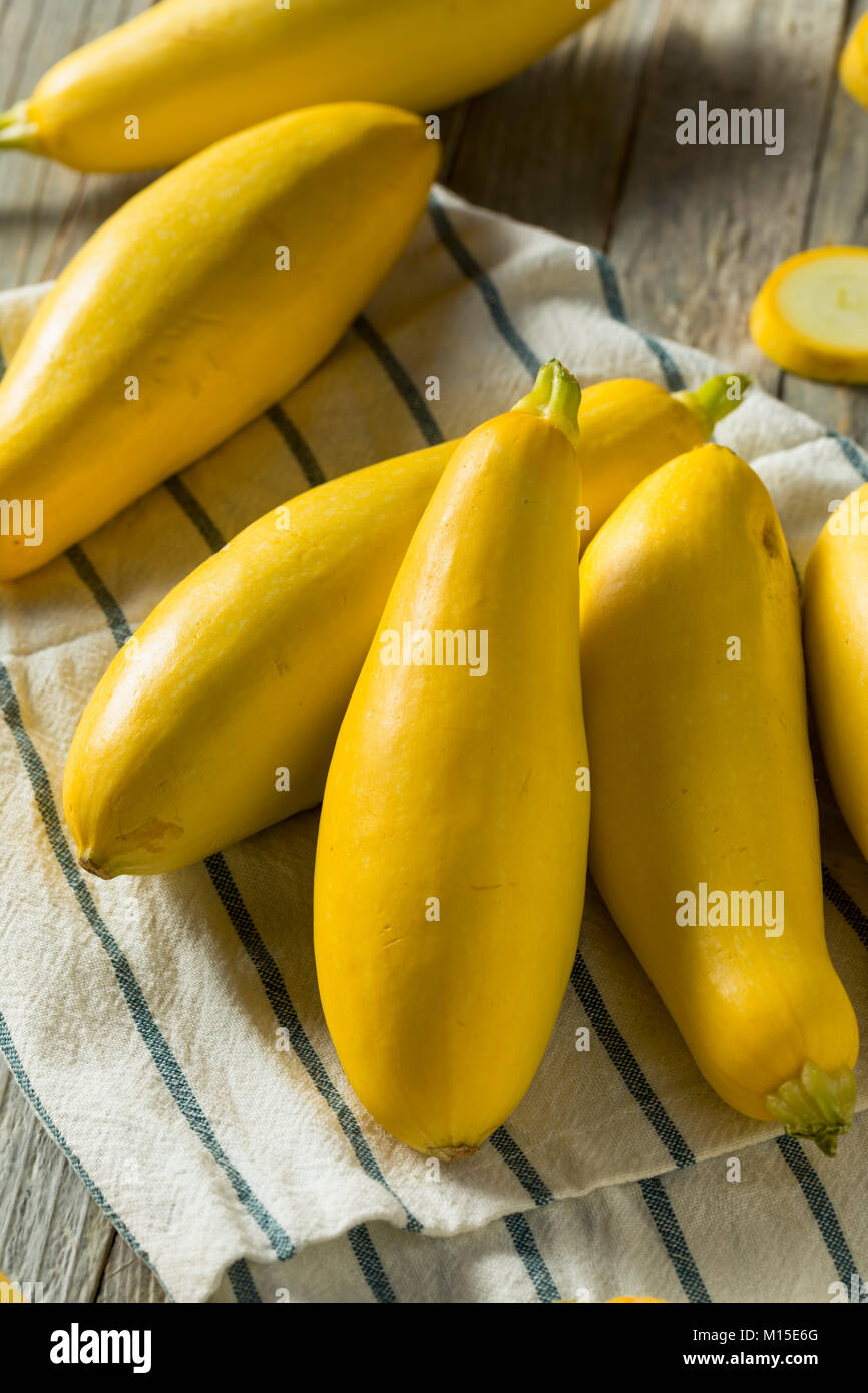 Yellow Organic Straight Neck Zucchini Ready to Cook Stock Photo - Alamy