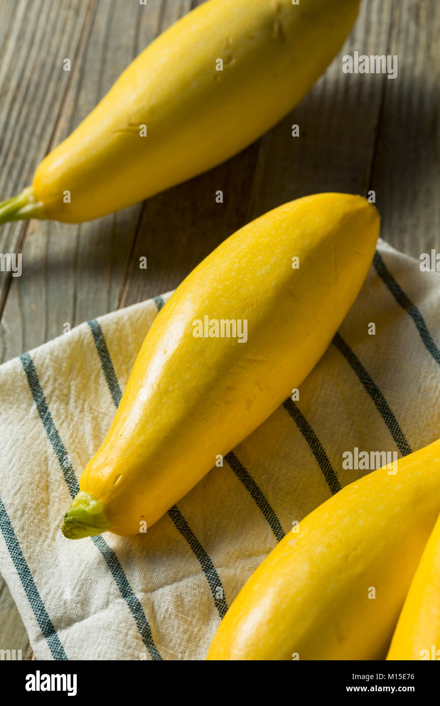 Yellow Organic Straight Neck Zucchini Ready to Cook Stock Photo - Alamy