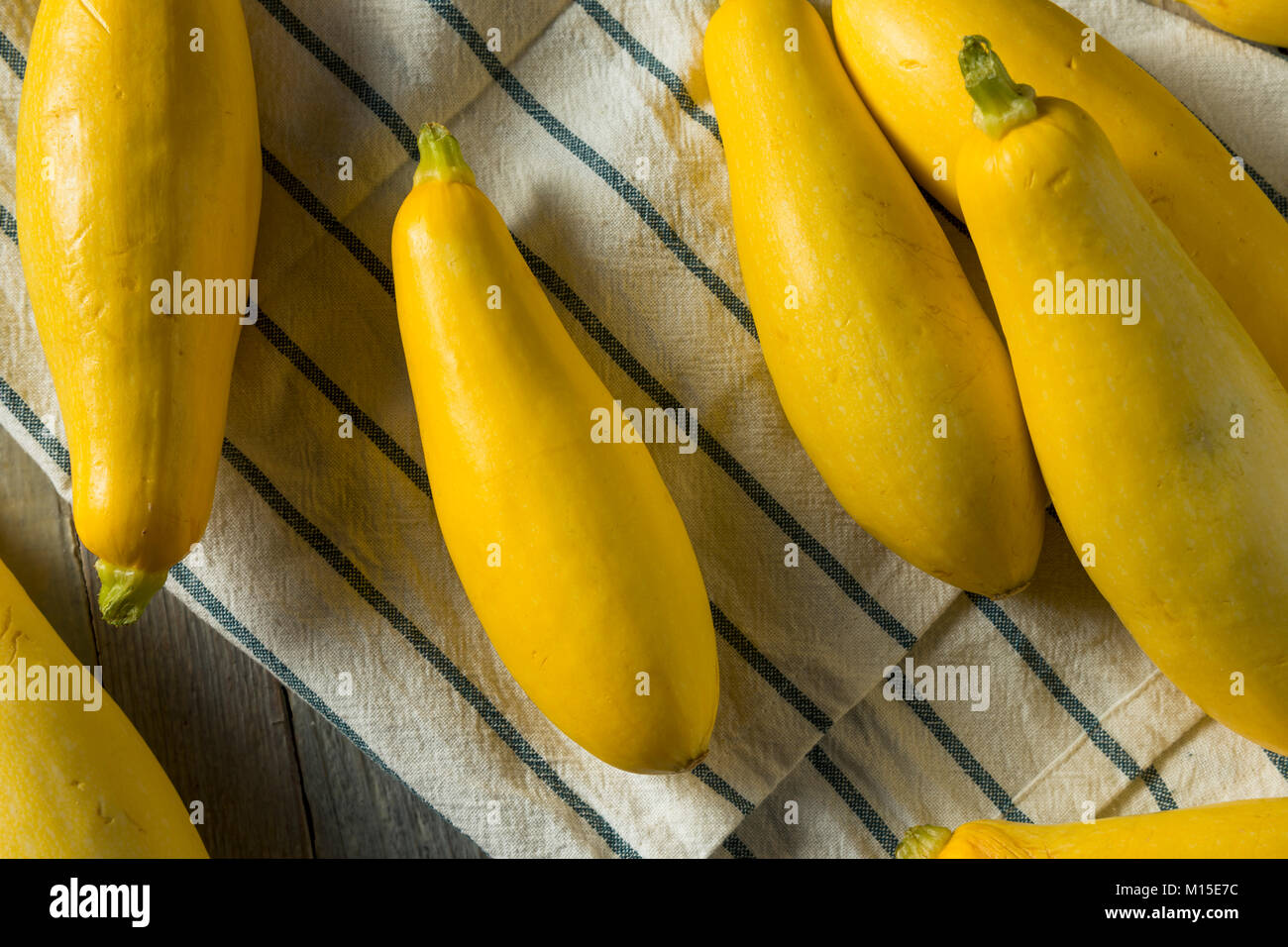 Yellow Organic Straight Neck Zucchini Ready to Cook Stock Photo - Alamy