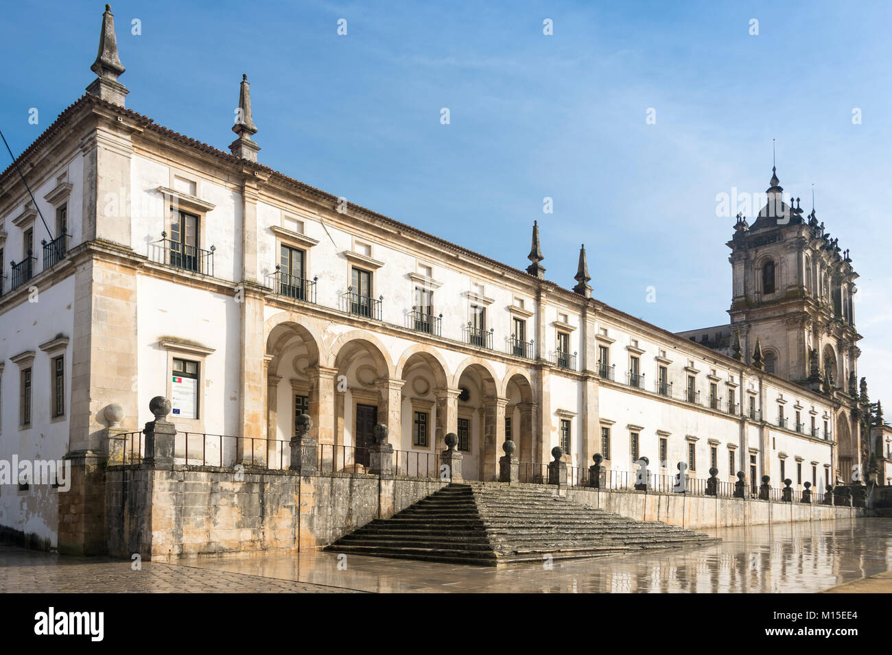 Mosteiro de Alcobaça, Alcobaça Monastery, exterior, Portugal Stock ...