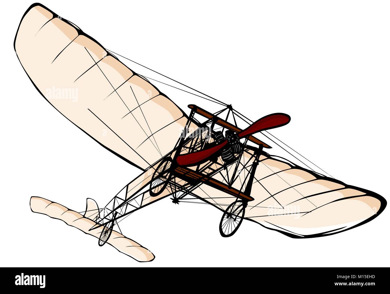 Vector illustration of an old plane Stock Vector Image & Art - Alamy