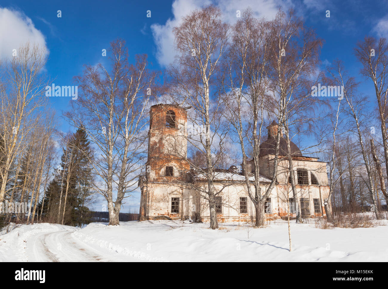 Abandoned Church of Elijah the Prophet in village Ilyinsky ...