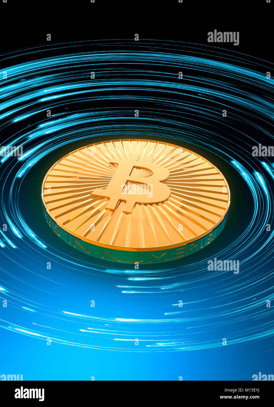 Blue bitcoin hi-res stock photography and images - Alamy