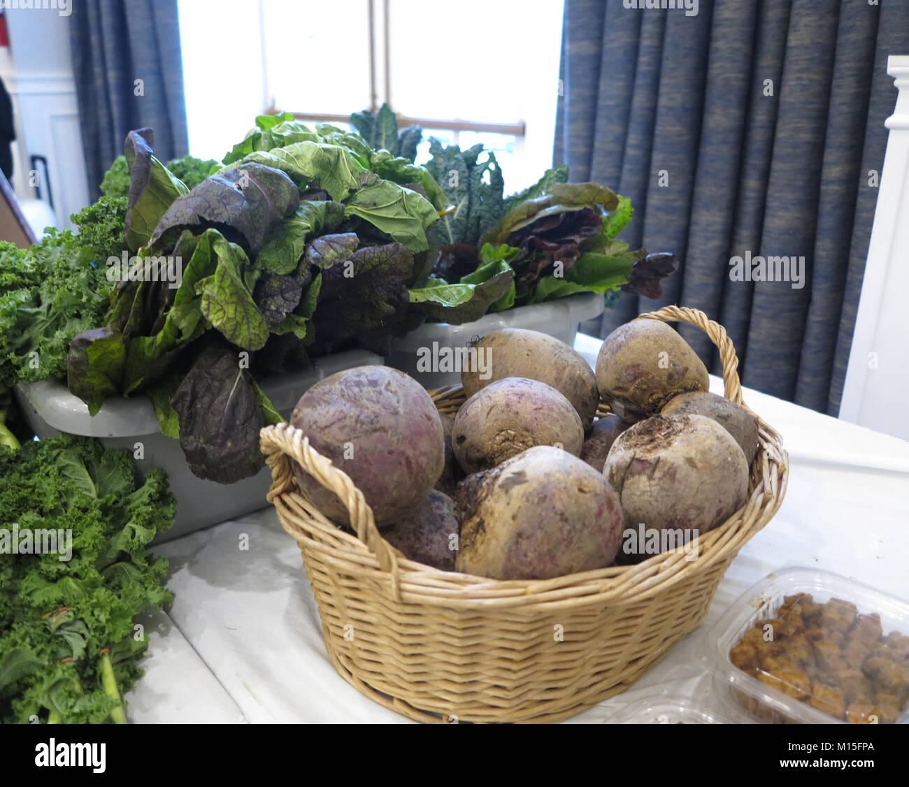 Bunches of Fresh Picked Vegetables Stock Photo - Alamy