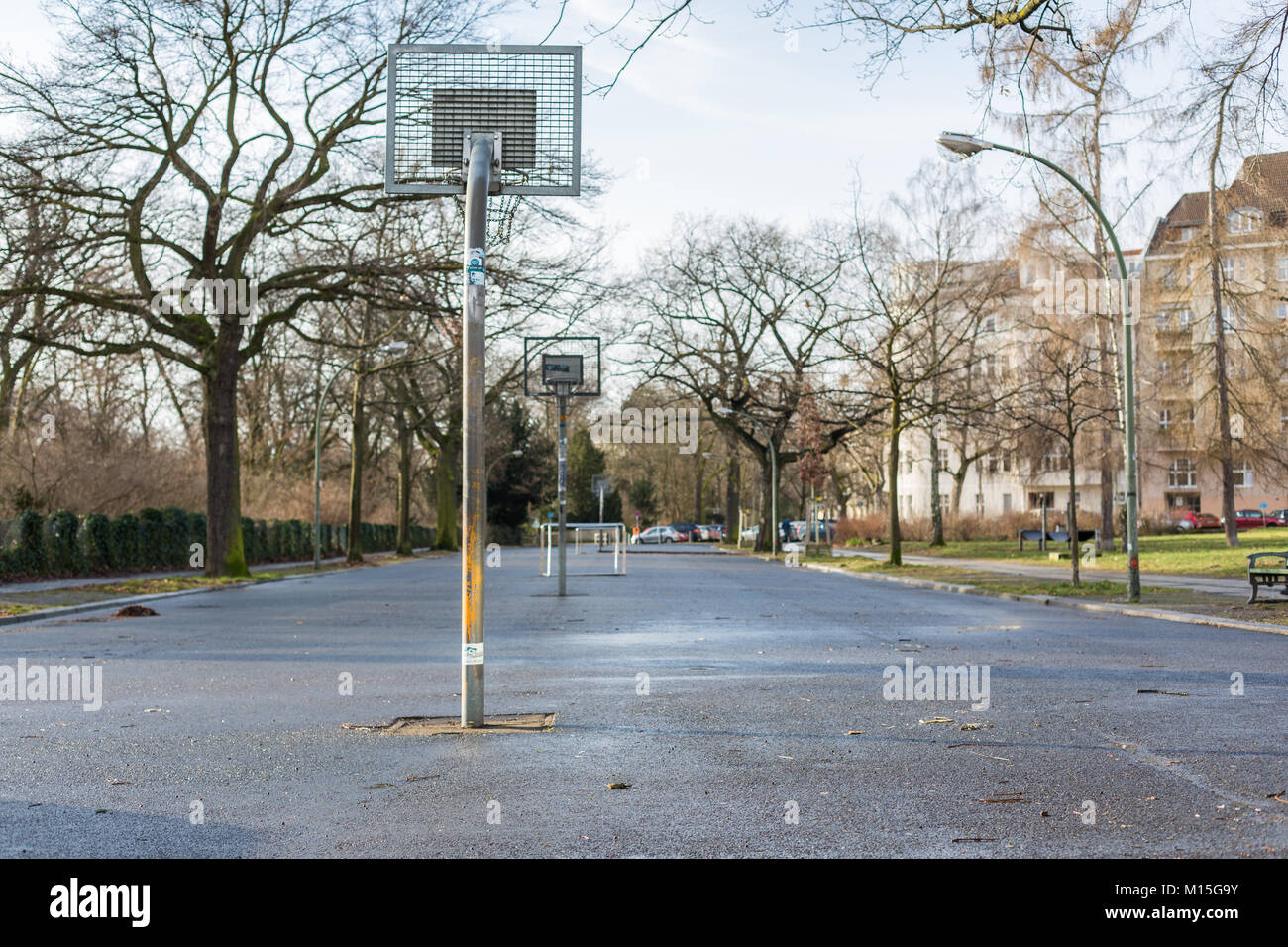 empty city sports ground Stock Photo - Alamy