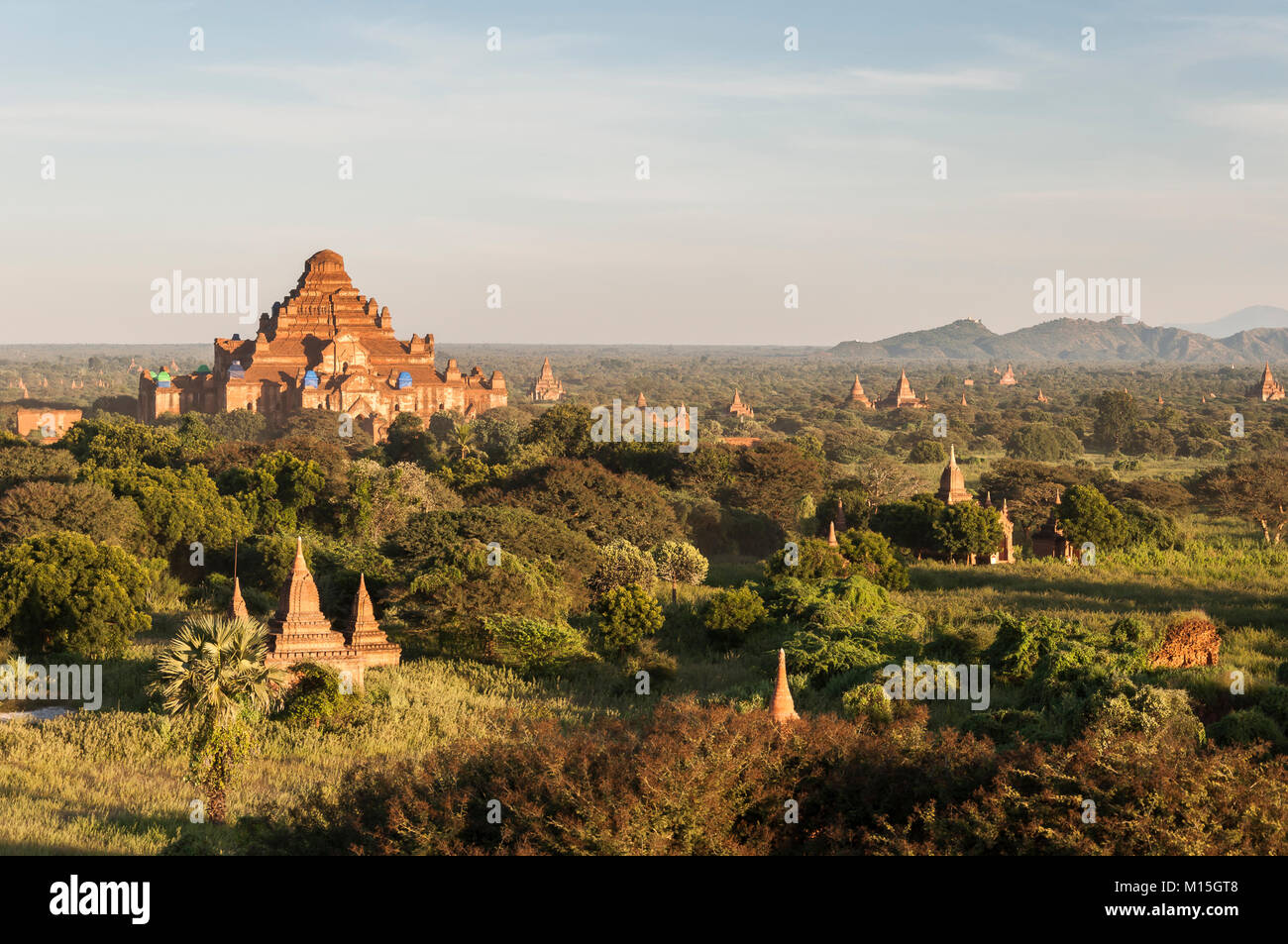 BAGAN, MYANMAR - NOVEMBER, 2016: Bagan, also spelled Pagan, on the ...