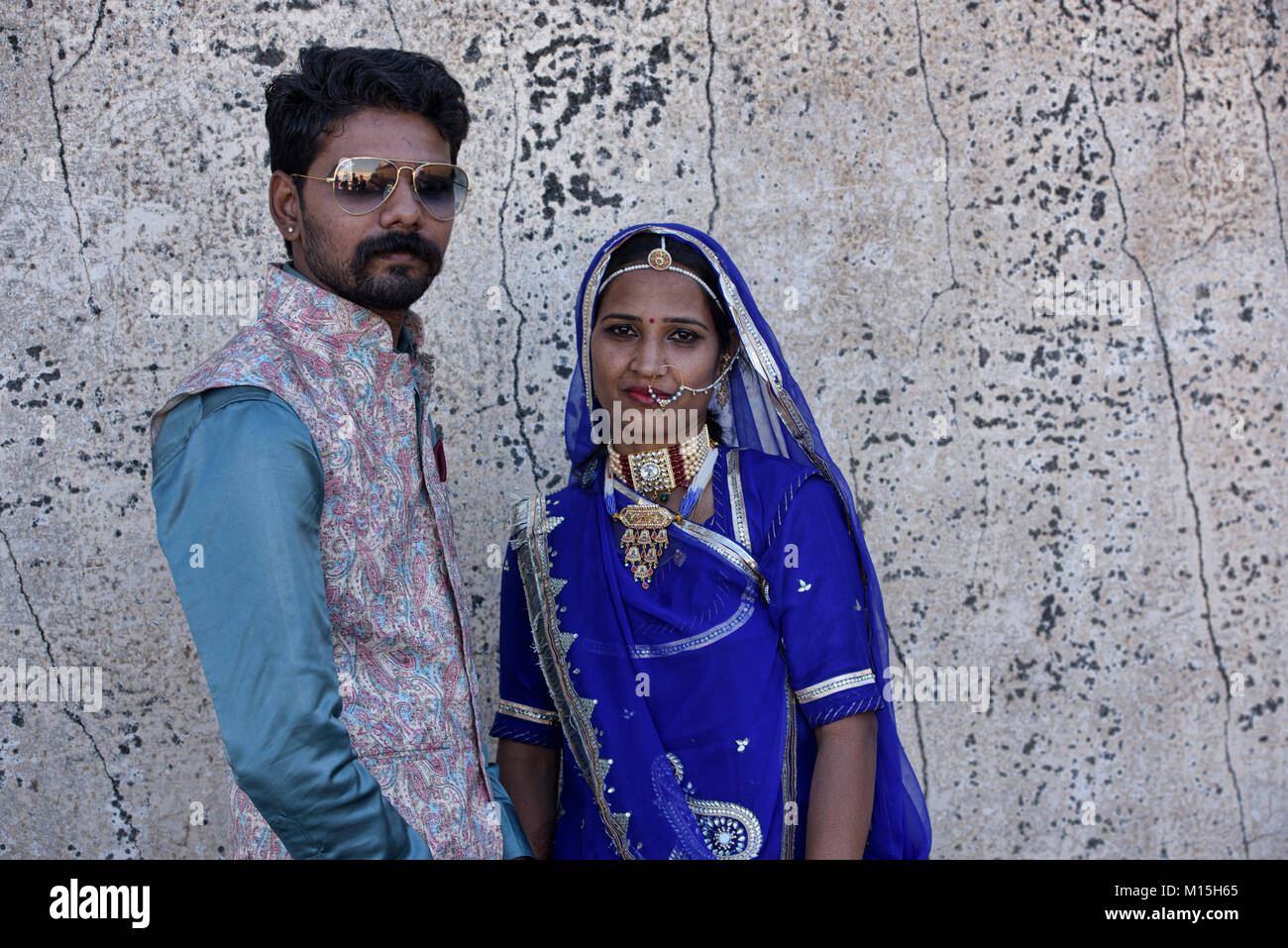 Rajasthani couple hi-res stock photography and images - Alamy