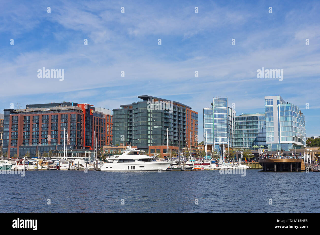 WASHINGTON DC, USA - OCTOBER 28, 2017: The Wharf in US capital after ...