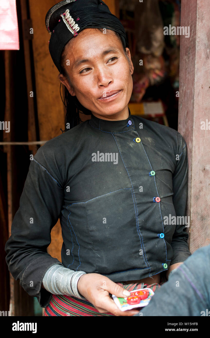 KENGTUNG, MYANMAR - NOVEMBER, 2016: the hills near Keng Tung are ...