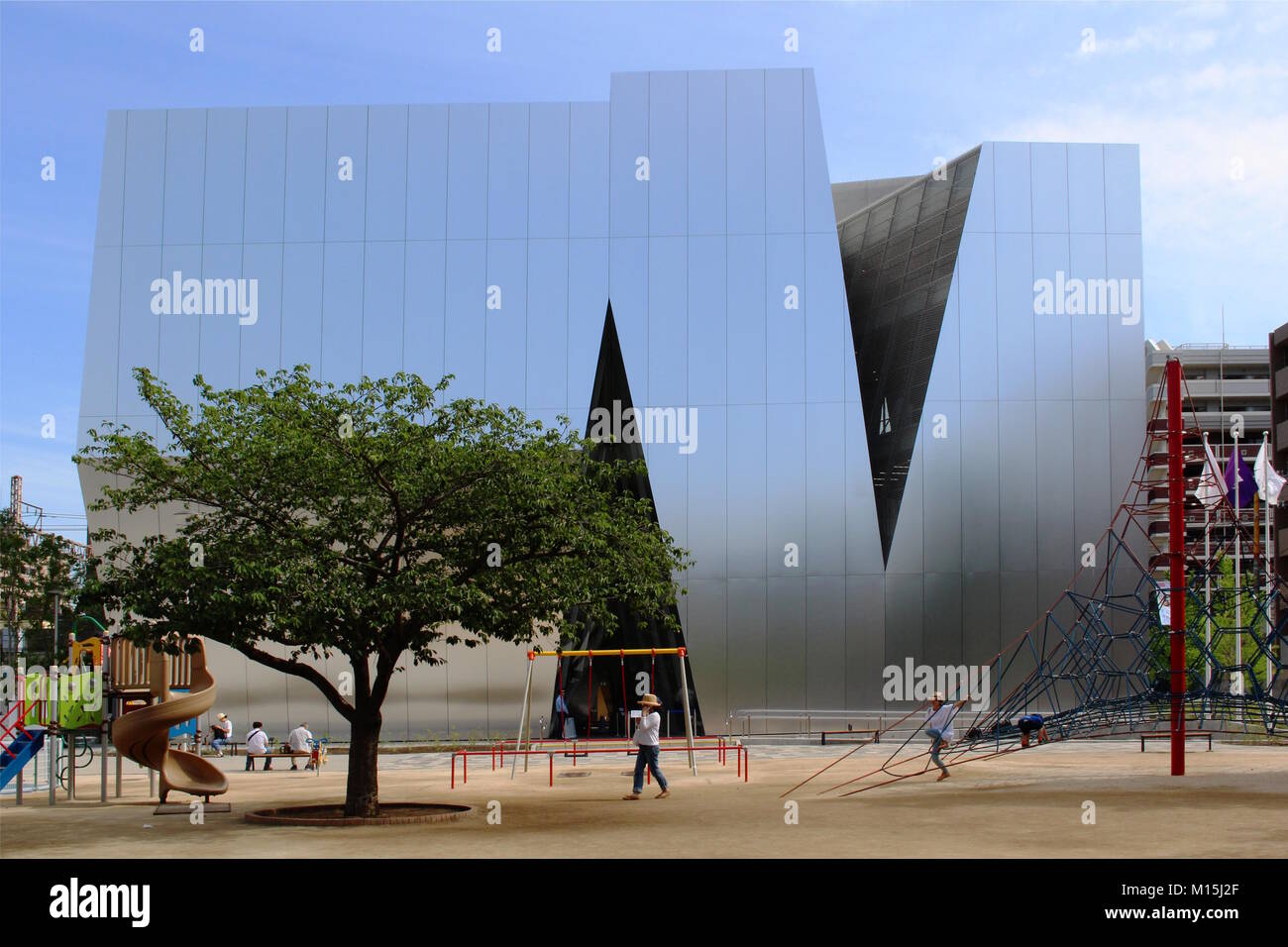 View of the Kazuyo Sejima-designed Sumida Hokusai Museum which is ...