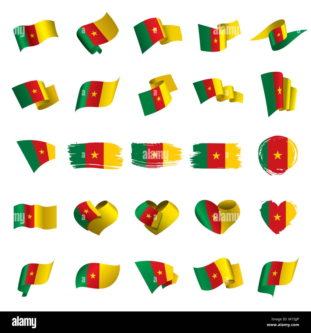Cameroon Flag Vector Illustration Stock Vector Image And Art Alamy