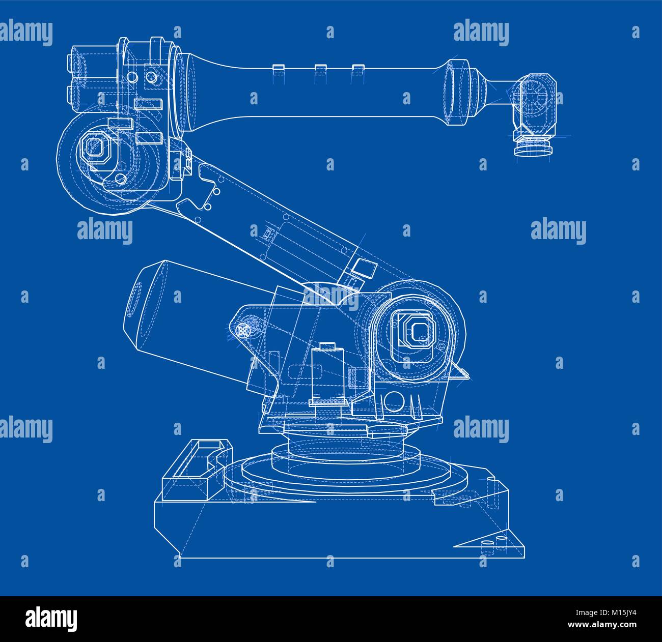 Industrial robot manipulator. Vector image Stock Vector Image & Art - Alamy