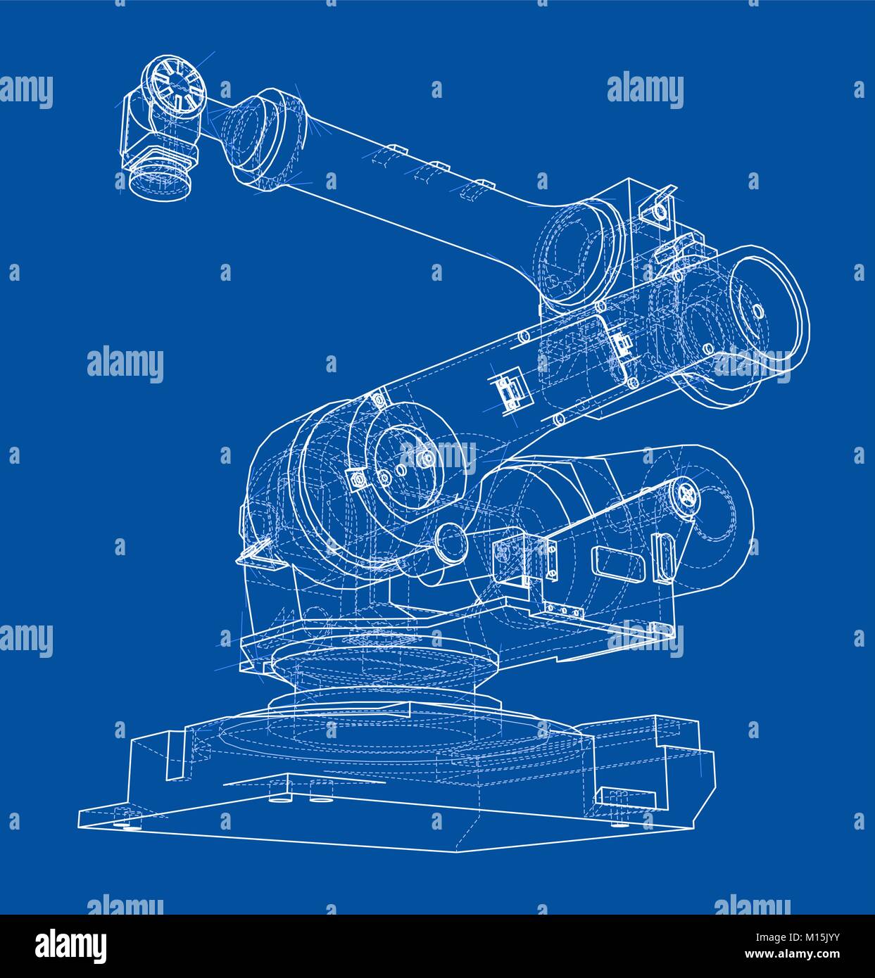 Industrial robot manipulator. Vector image Stock Vector Image & Art - Alamy