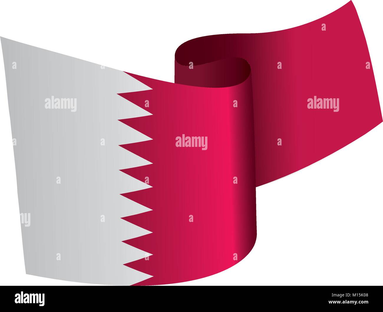 Qatar flag, vector illustration Stock Vector Image & Art - Alamy