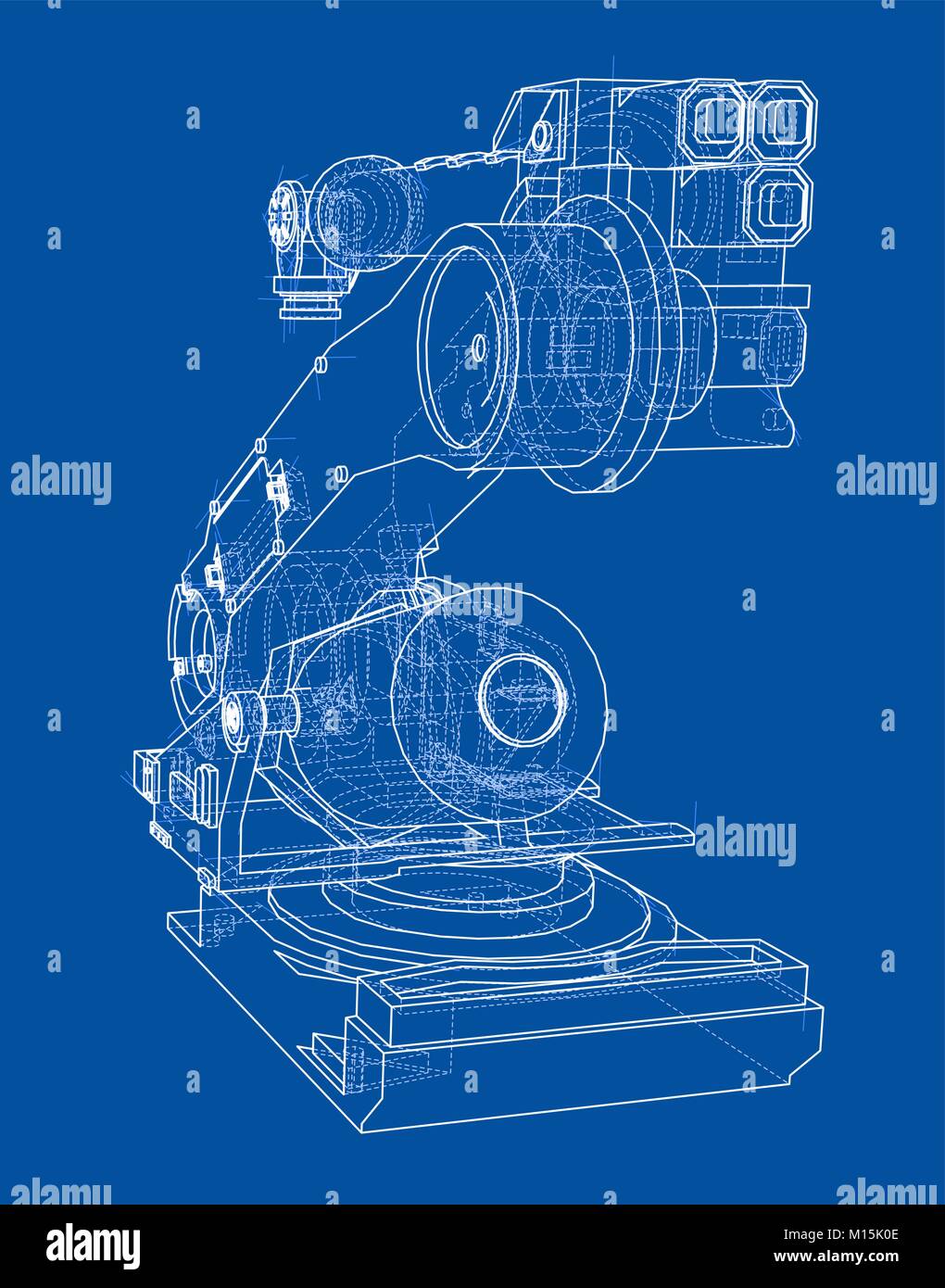 Industrial robot manipulator. Vector image Stock Vector Image & Art - Alamy