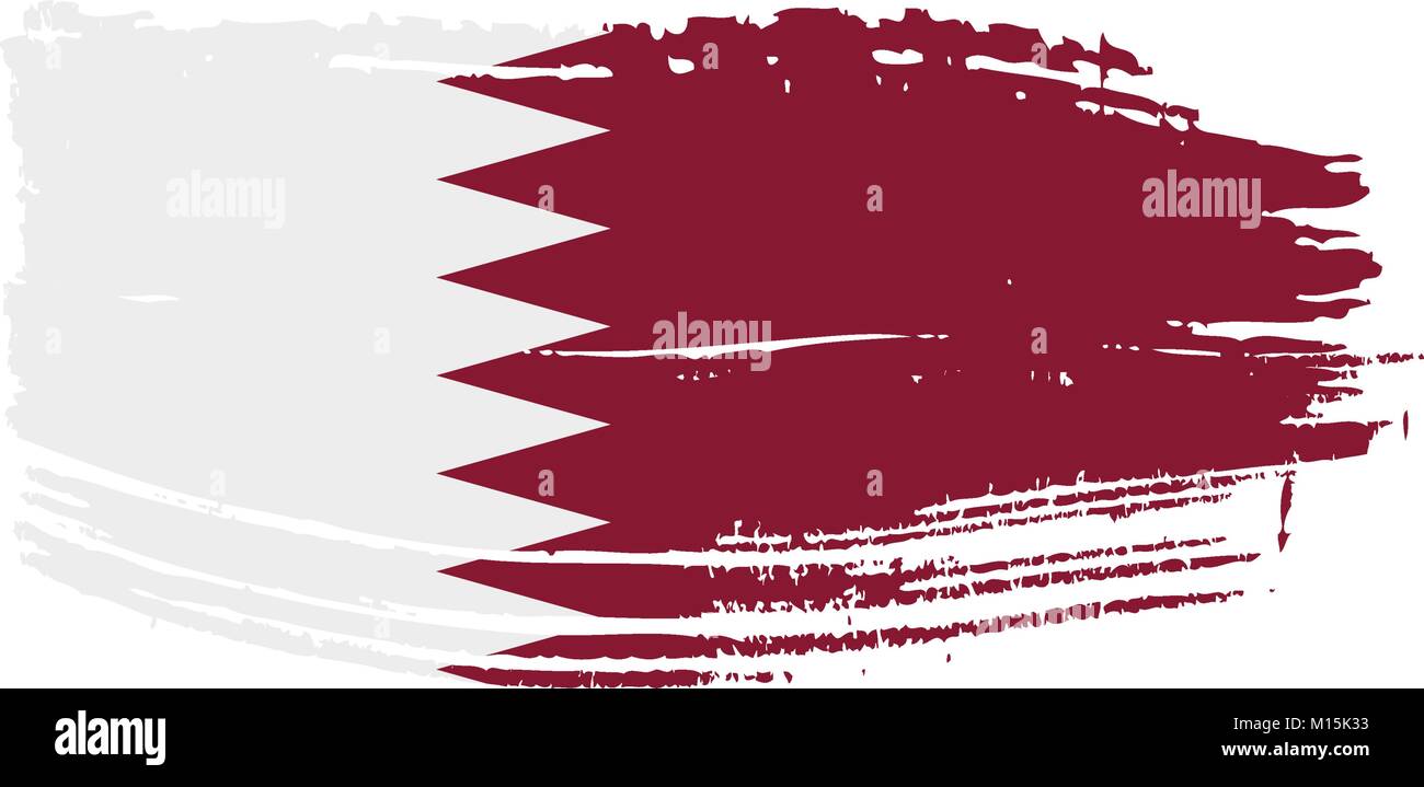 Qatar flag, vector illustration Stock Vector Image & Art - Alamy