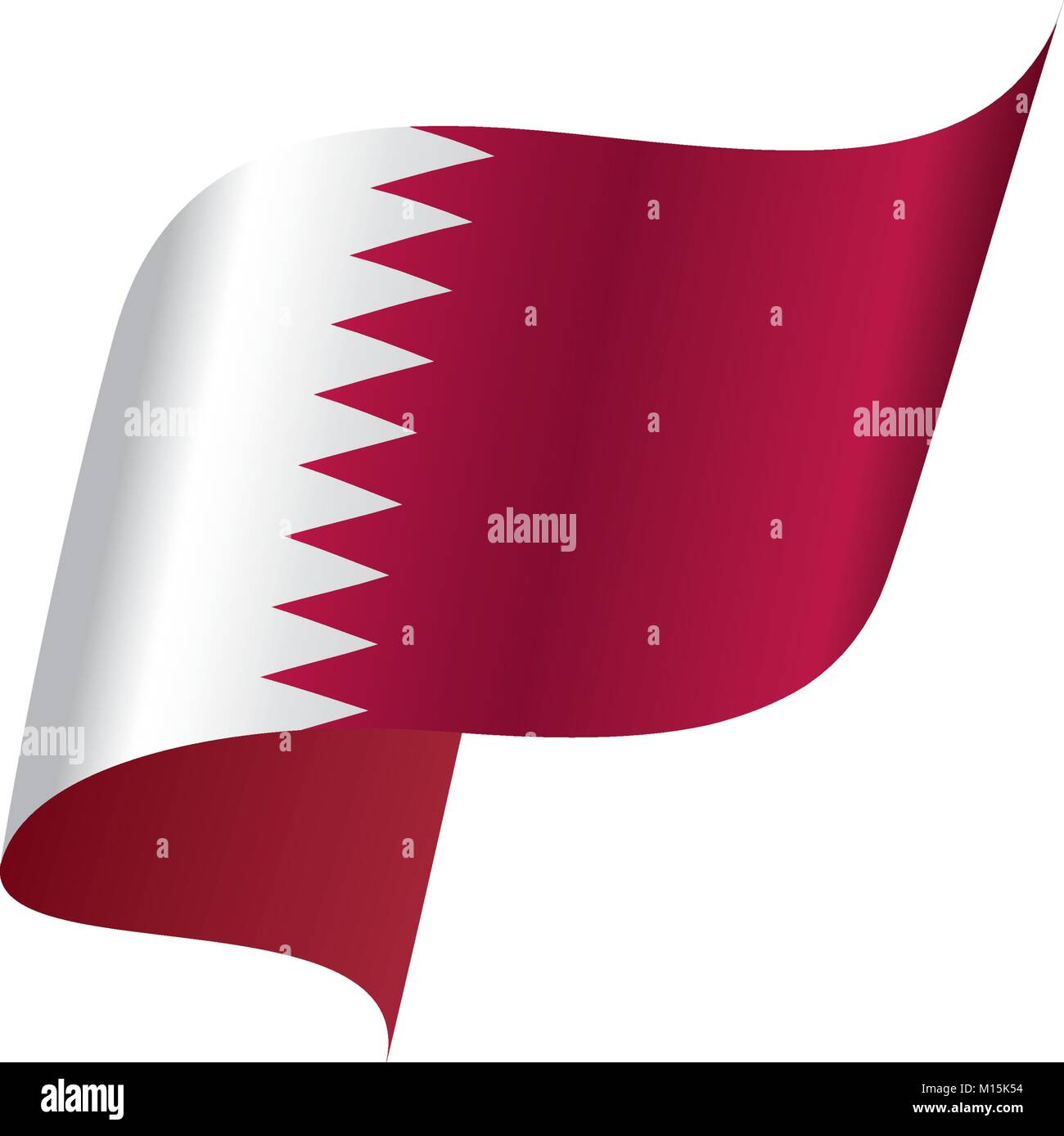 Qatar flag, vector illustration Stock Vector Image & Art - Alamy
