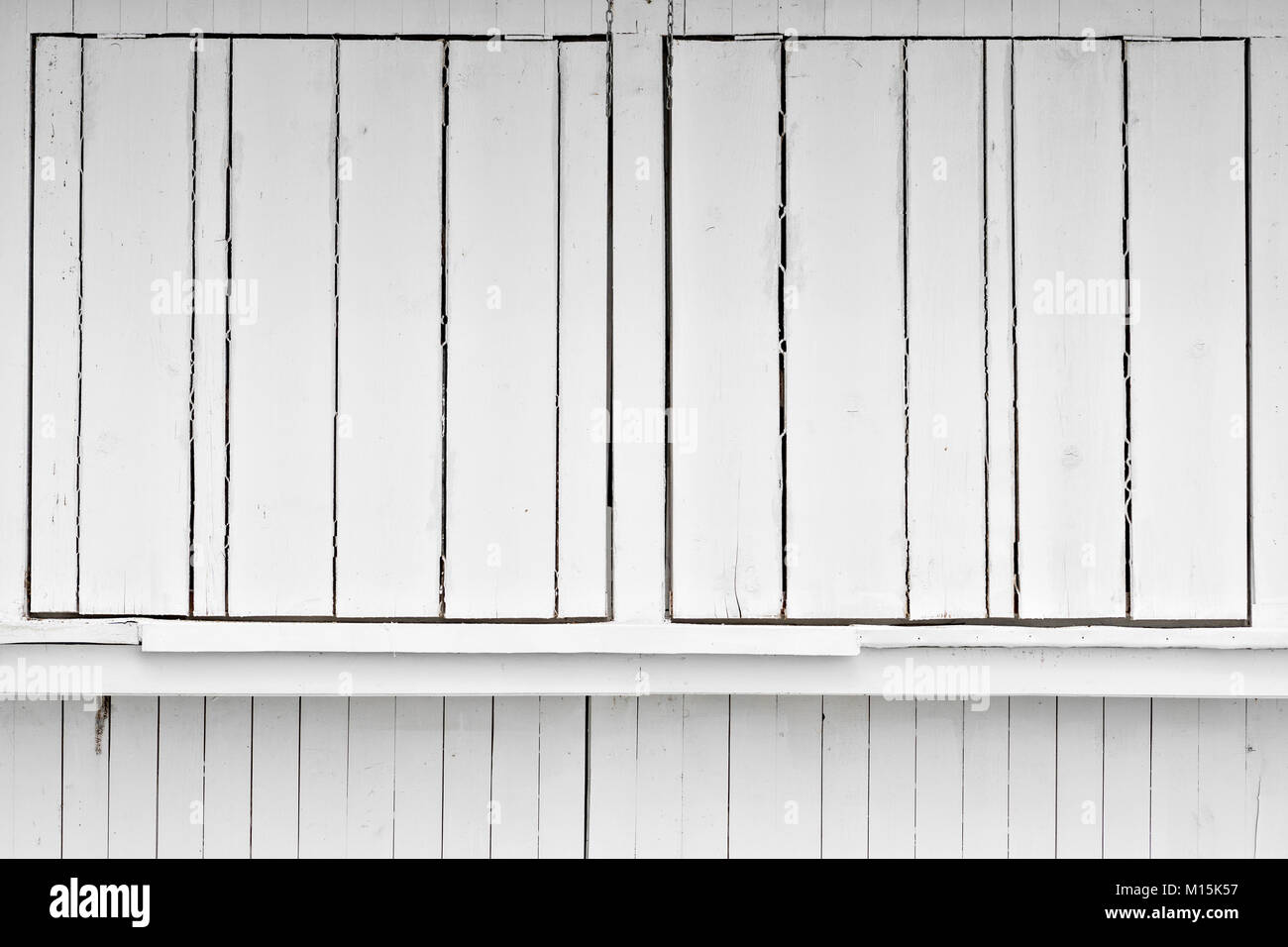 Old white rustic wooden wall texture Stock Photo - Alamy