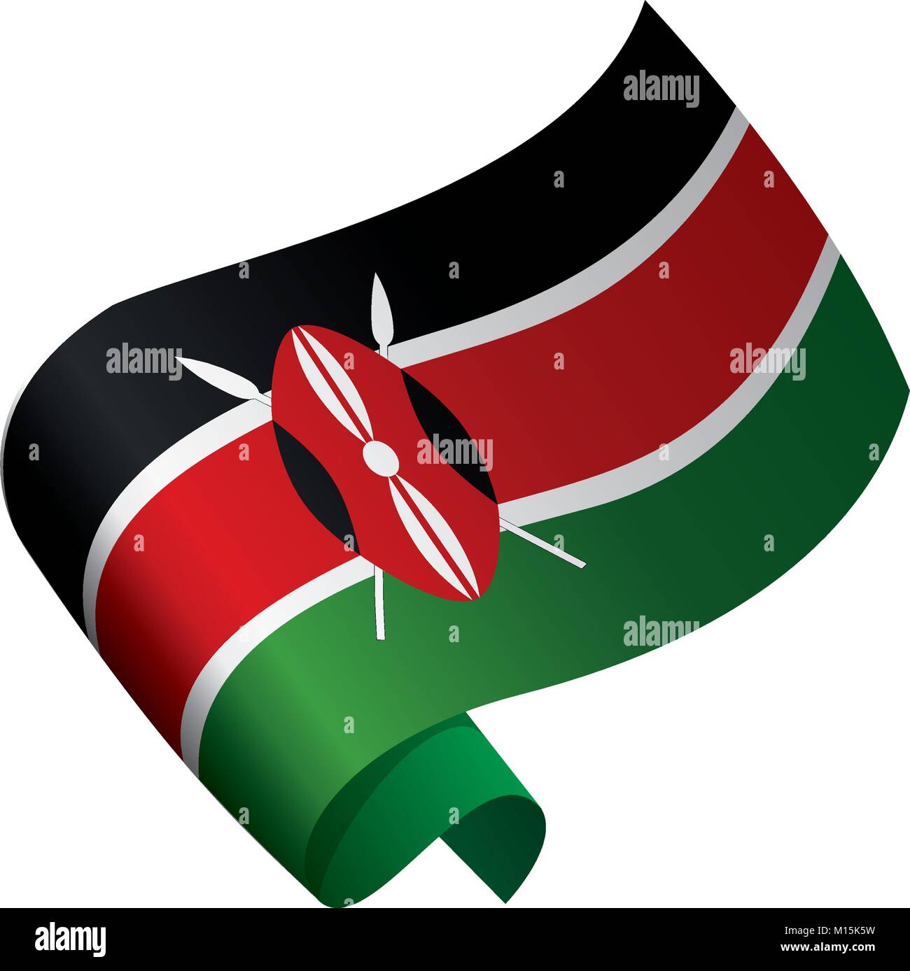 Kenya flag, vector illustration Stock Vector Image & Art - Alamy