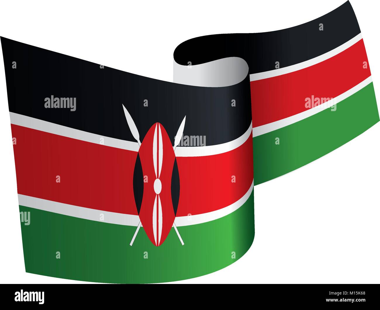 Kenya flag, vector illustration Stock Vector Image & Art - Alamy