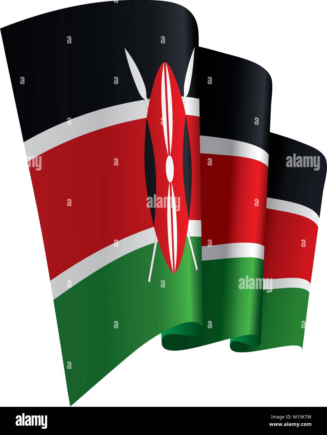 Kenya flag, vector illustration Stock Vector Image & Art - Alamy